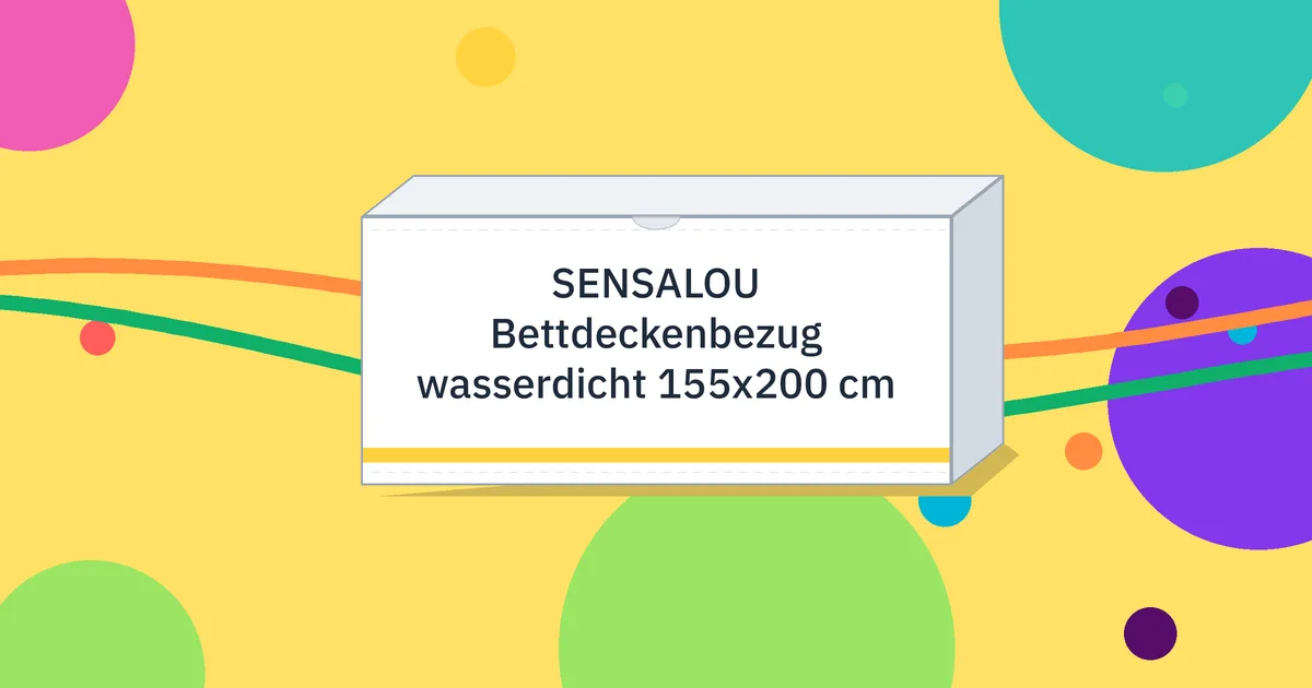 Symbolbild: Packung mit der Aufschrift SENSALOU Bettdeckenbezug wasserdicht 155x200 cm (PZN 19435812) – Verfügbarkeit und Bezug in Apotheken in Frankfurt am Main