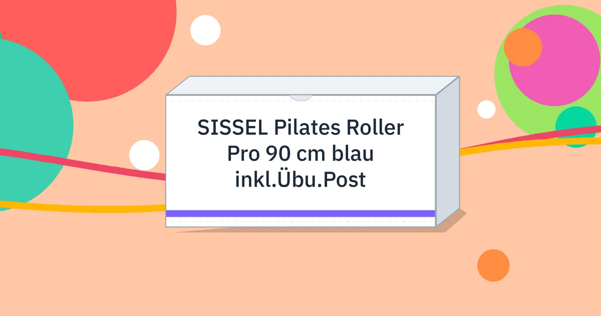 Symbolbild: Packung mit der Aufschrift SISSEL Pilates Roller Pro 90 cm blau inkl.Übu.Post (PZN 09156471) – Verfügbarkeit und Bezug in Apotheken in Frankfurt am Main