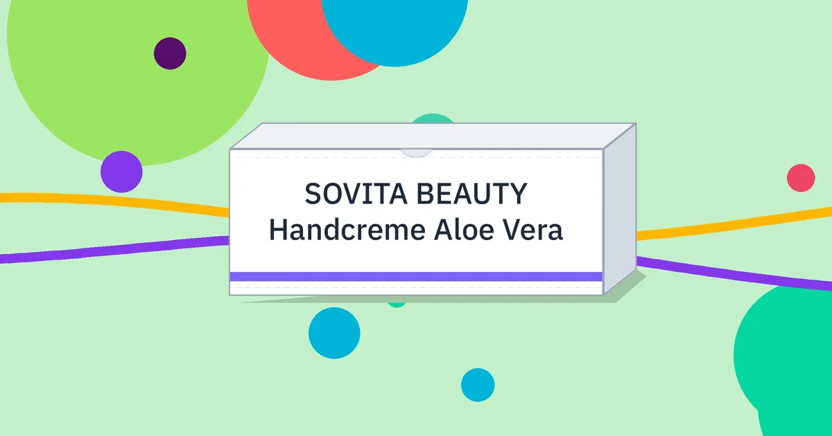 Symbolbild: Packung mit der Aufschrift SOVITA BEAUTY Handcreme Aloe Vera (PZN 16750039) – Verfügbarkeit und Bezug in Apotheken in Frankfurt am Main