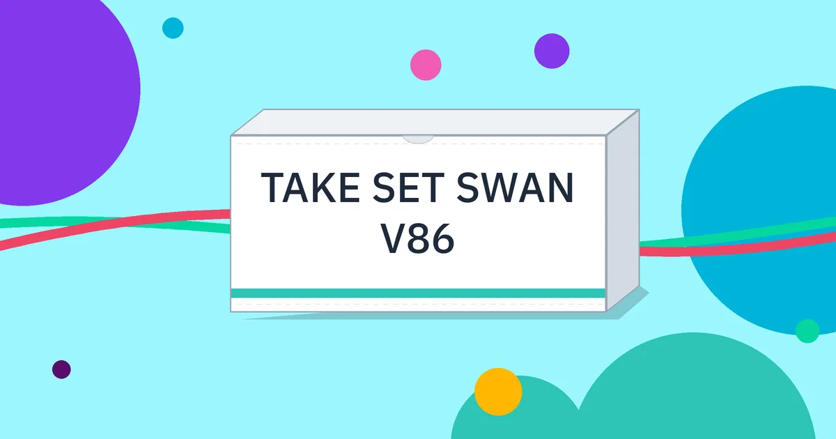 Symbolbild: Packung mit der Aufschrift TAKE SET SWAN V86 (PZN 11215991) – Verfügbarkeit und Bezug in Apotheken in Frankfurt am Main