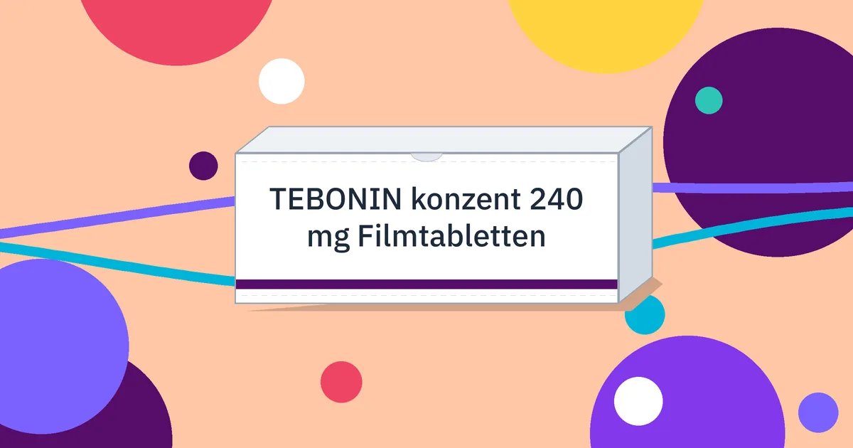 Symbolbild: Packung mit der Aufschrift TEBONIN konzent 240 mg Filmtabletten (PZN 07752045) – Verfügbarkeit und Bezug in Apotheken in Frankfurt am Main
