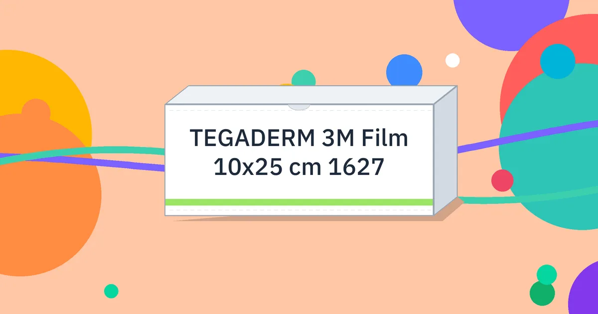 Symbolbild: Packung mit der Aufschrift TEGADERM 3M Film 10x25 cm 1627 (PZN 09612704) – Verfügbarkeit und Bezug in Apotheken in Frankfurt am Main