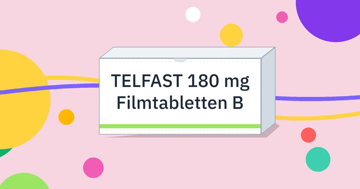 Symbolbild: Packung mit der Aufschrift TELFAST 180 mg Filmtabletten B (PZN 02160587) – Verfügbarkeit und Bezug in Apotheken in Frankfurt am Main