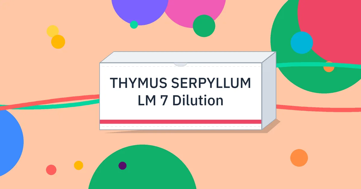 Symbolbild: Packung mit der Aufschrift THYMUS SERPYLLUM LM 7 Dilution (PZN 13222883) – Verfügbarkeit und Bezug in Apotheken in Frankfurt am Main