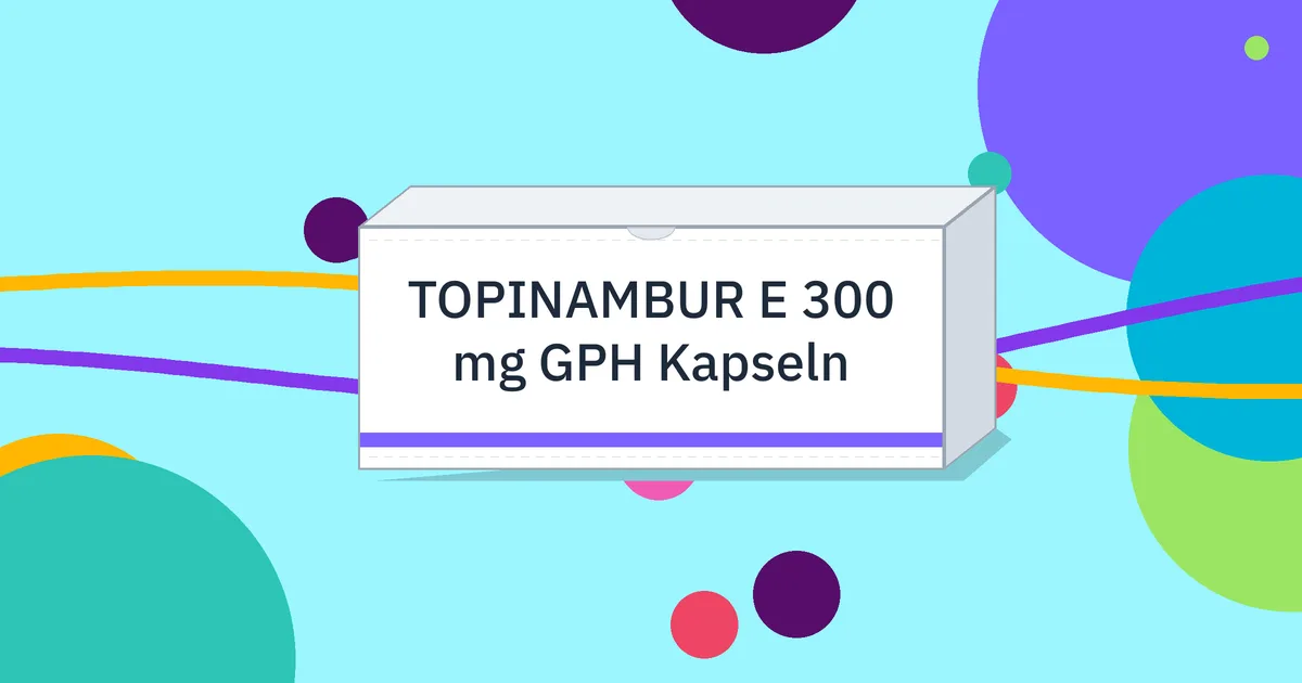Symbolbild: Packung mit der Aufschrift TOPINAMBUR E 300 mg GPH Kapseln (PZN 01642597) – Verfügbarkeit und Bezug in Apotheken in Frankfurt am Main