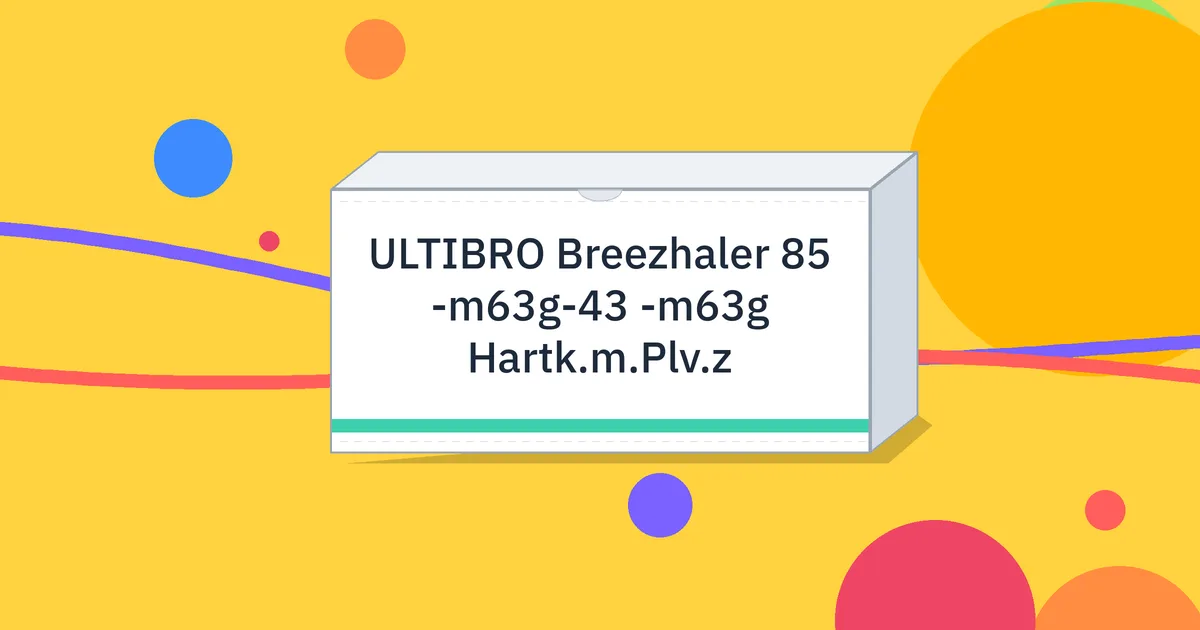 Symbolbild: Packung mit der Aufschrift ULTIBRO Breezhaler 85 -m63g-43 -m63g Hartk.m.Plv.z (PZN 04857708) – Verfügbarkeit und Bezug in Apotheken in Frankfurt am Main
