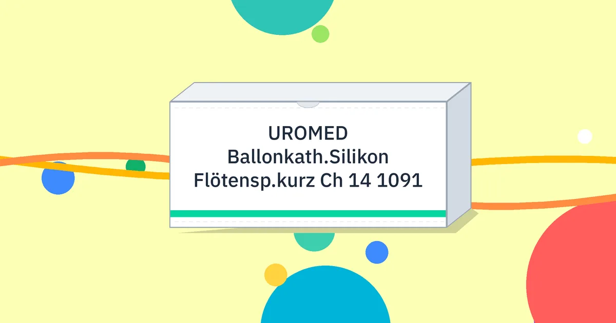 Symbolbild: Packung mit der Aufschrift UROMED Ballonkath.Silikon Flötensp.kurz Ch 14 1091 (PZN 03953692) – Verfügbarkeit und Bezug in Apotheken in Frankfurt am Main