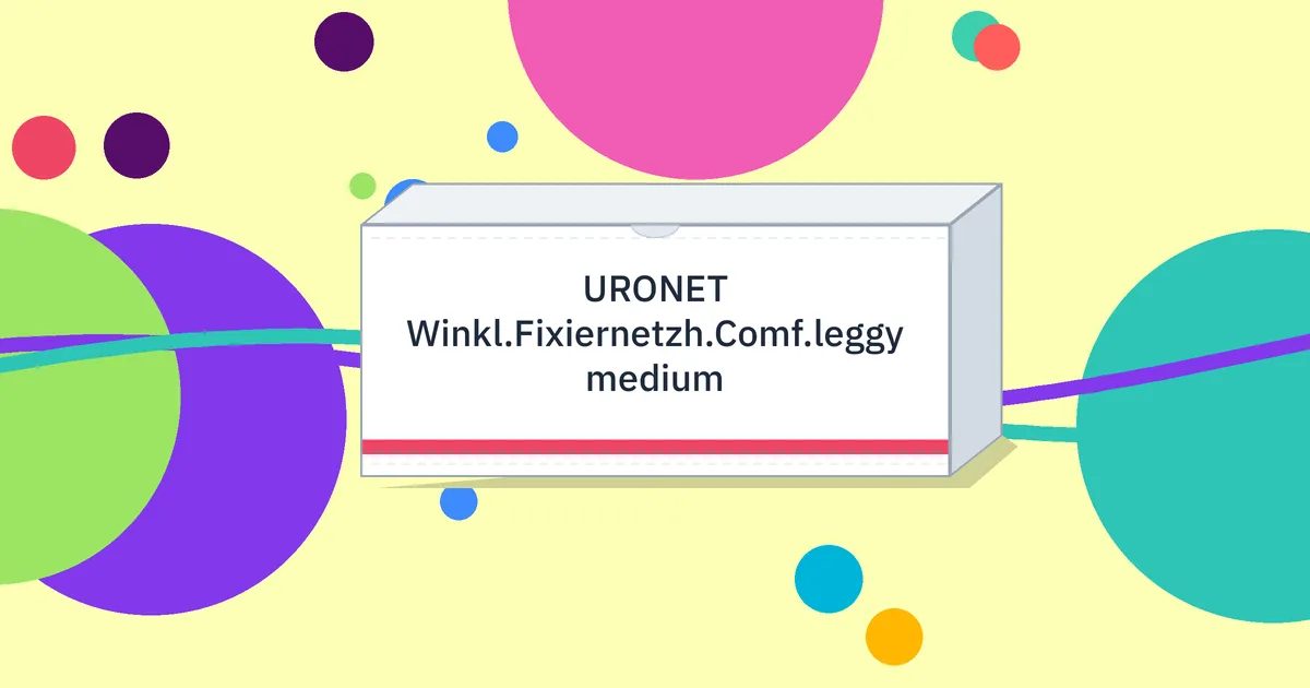 Symbolbild: Packung mit der Aufschrift URONET Winkl.Fixiernetzh.Comf.leggy medium (PZN 00477707) – Verfügbarkeit und Bezug in Apotheken in Frankfurt am Main