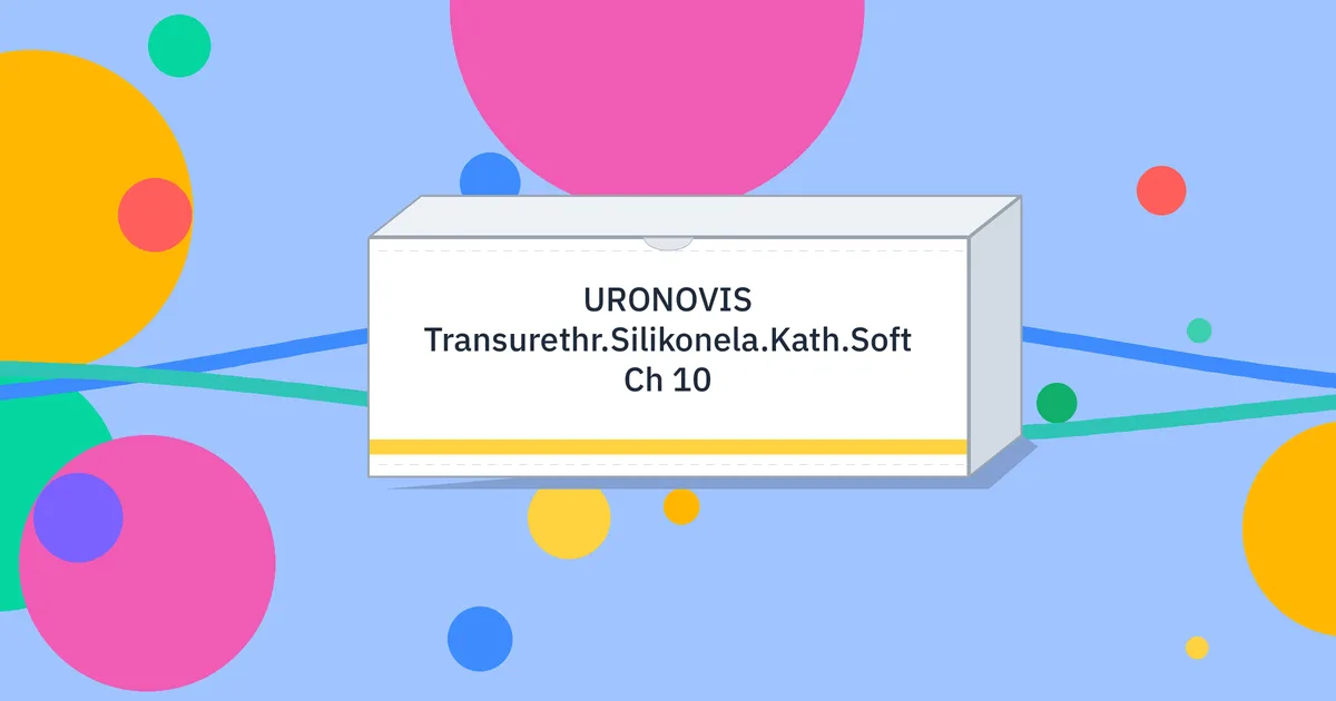Symbolbild: Packung mit der Aufschrift URONOVIS Transurethr.Silikonela.Kath.Soft Ch 10 (PZN 09653034) – Verfügbarkeit und Bezug in Apotheken in Frankfurt am Main