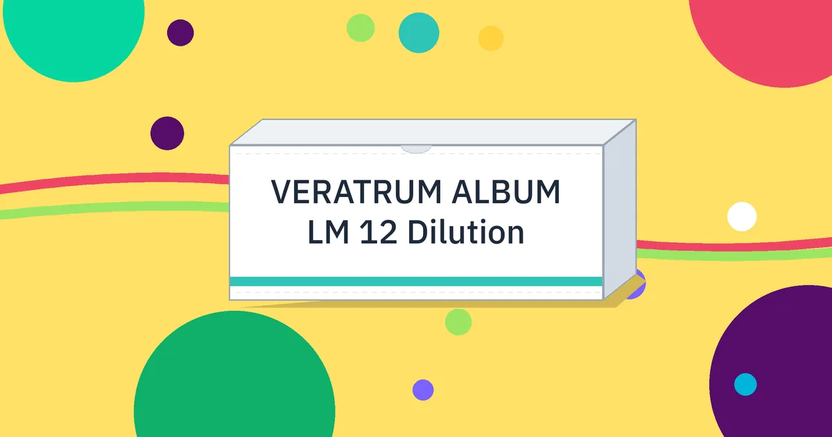 Symbolbild: Packung mit der Aufschrift VERATRUM ALBUM LM 12 Dilution (PZN 02604239) – Verfügbarkeit und Bezug in Apotheken in Frankfurt am Main