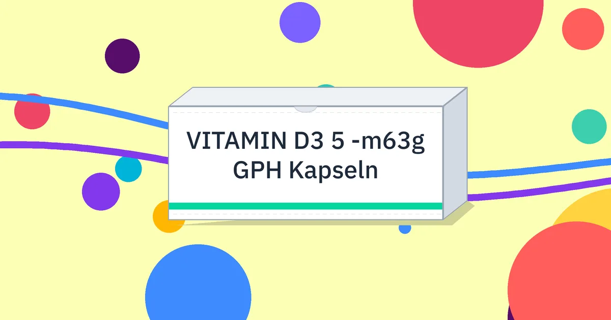 Symbolbild: Packung mit der Aufschrift VITAMIN D3 5 -m63g GPH Kapseln (PZN 04631890) – Verfügbarkeit und Bezug in Apotheken in Frankfurt am Main
