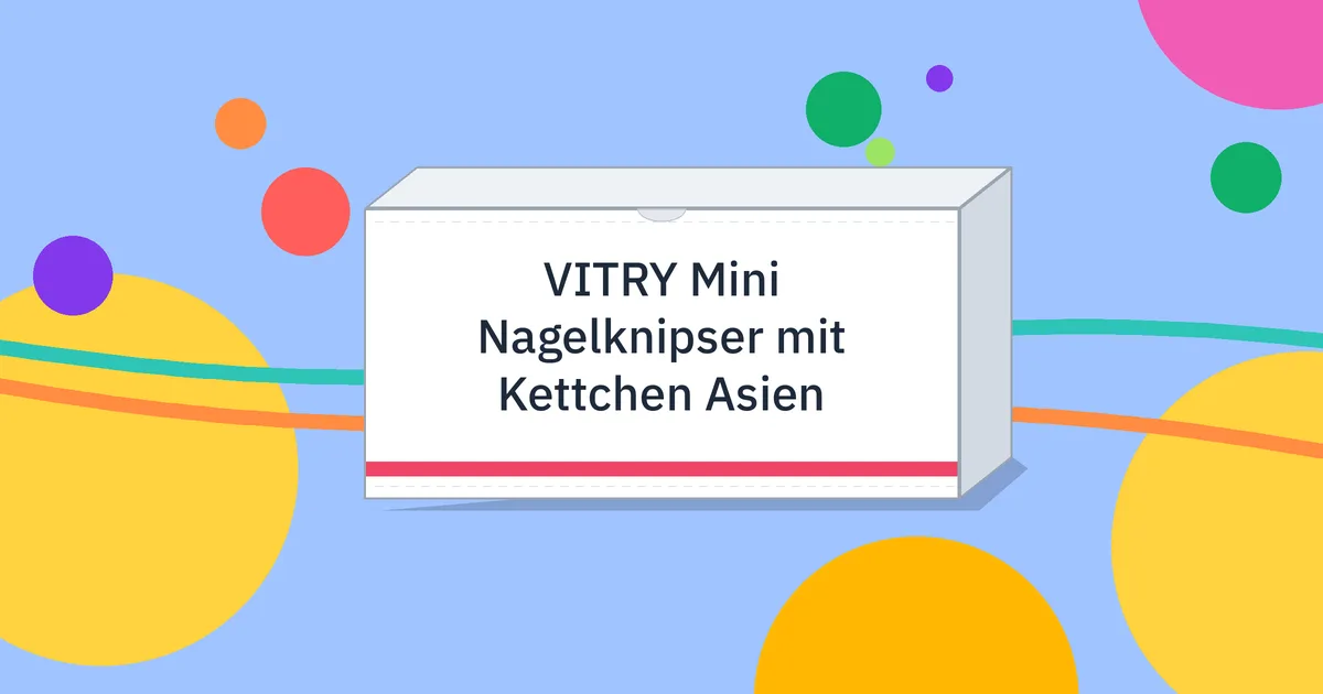 Symbolbild: Packung mit der Aufschrift VITRY Mini Nagelknipser mit Kettchen Asien (PZN 11688991) – Verfügbarkeit und Bezug in Apotheken in Frankfurt am Main