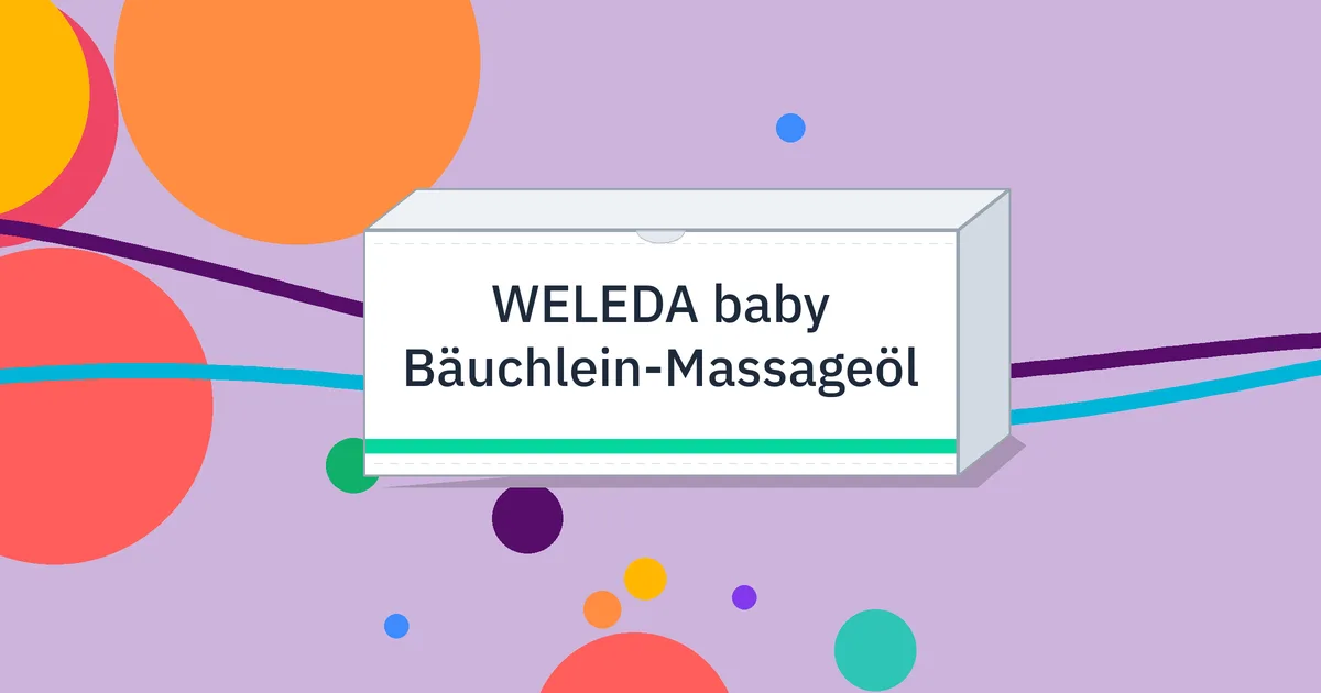 Symbolbild: Packung mit der Aufschrift WELEDA baby Bäuchlein-Massageöl (PZN 16019697) – Verfügbarkeit und Bezug in Apotheken in Frankfurt am Main