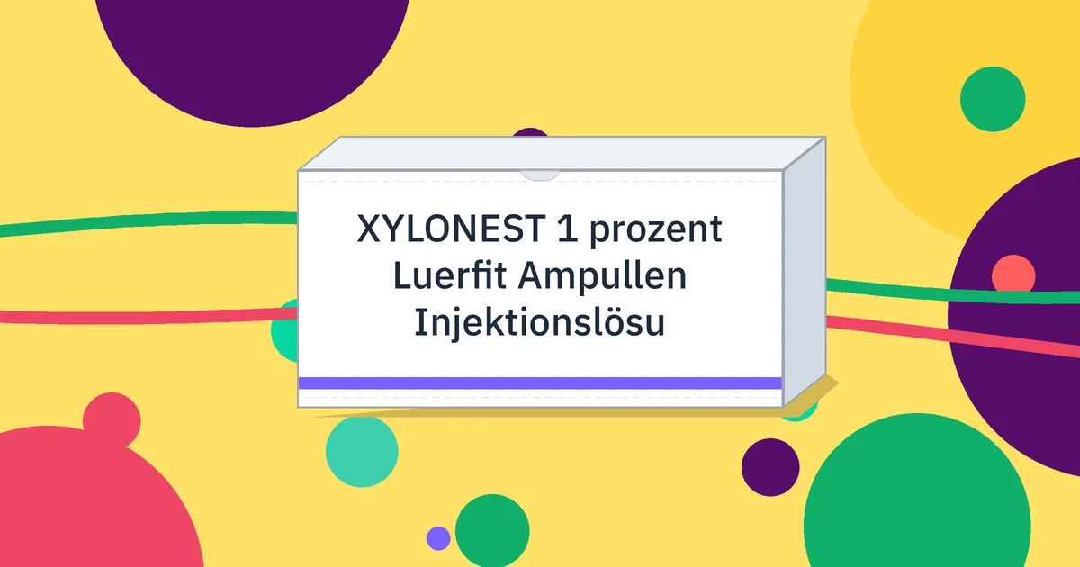 Symbolbild: Packung mit der Aufschrift XYLONEST 1 prozent Luerfit Ampullen Injektionslösu (PZN 03431284) – Verfügbarkeit und Bezug in Apotheken in Frankfurt am Main