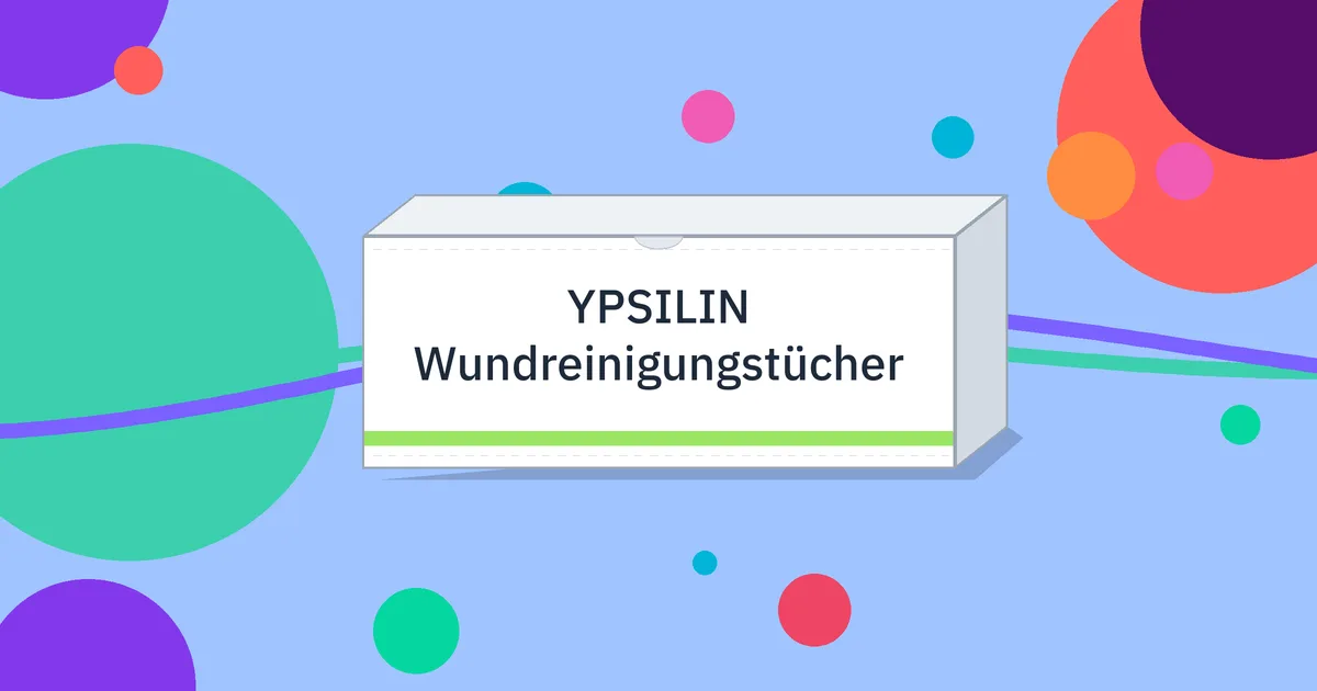 Symbolbild: Packung mit der Aufschrift YPSILIN Wundreinigungstücher (PZN 20365086) – Verfügbarkeit und Bezug in Apotheken in Frankfurt am Main