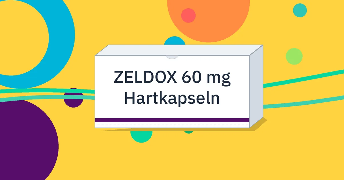 Symbolbild: Packung mit der Aufschrift ZELDOX 60 mg Hartkapseln (PZN 17602080) – Verfügbarkeit und Bezug in Apotheken in Frankfurt am Main