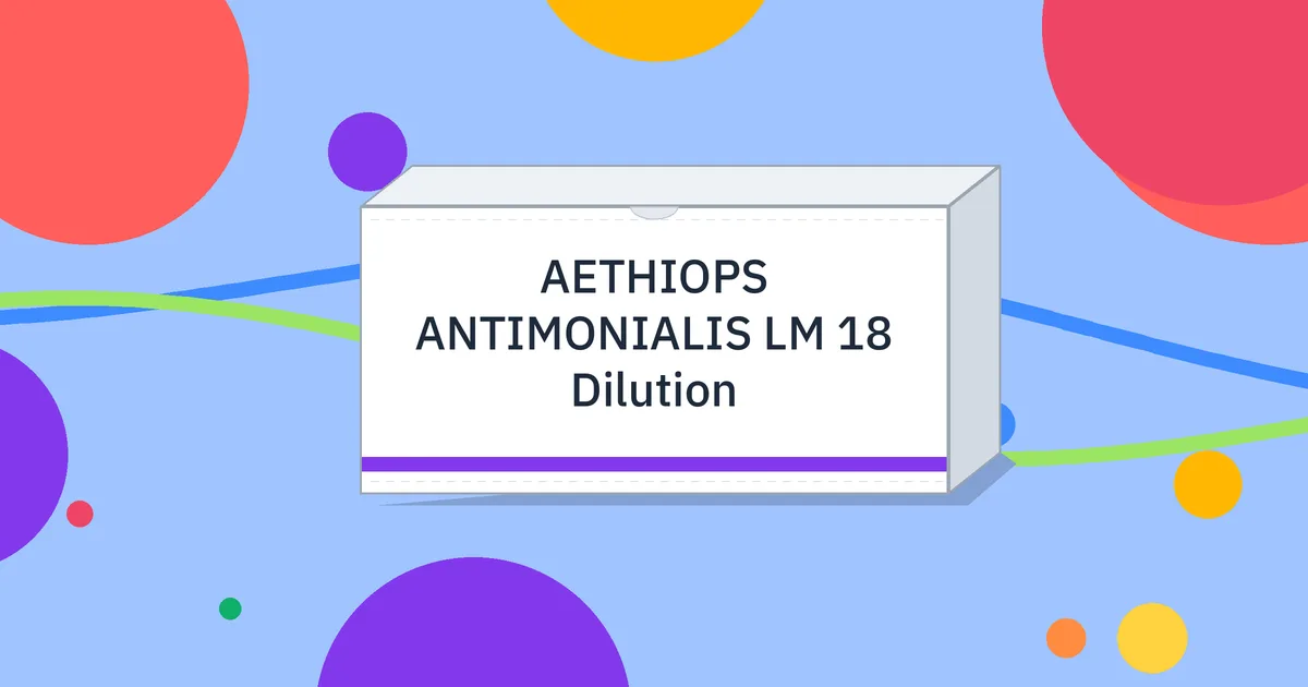 Symbolbild: Packung mit der Aufschrift AETHIOPS ANTIMONIALIS LM 18 Dilution (PZN 13301186) – Verfügbarkeit und Bezug in Apotheken in Frankfurt am Main