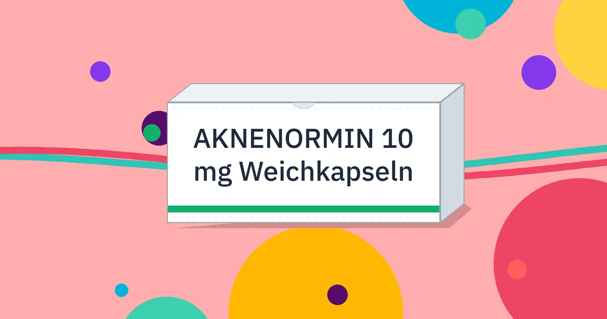 Symbolbild: Packung mit der Aufschrift AKNENORMIN 10 mg Weichkapseln (PZN 03655730) – Verfügbarkeit und Bezug in Apotheken in Frankfurt am Main