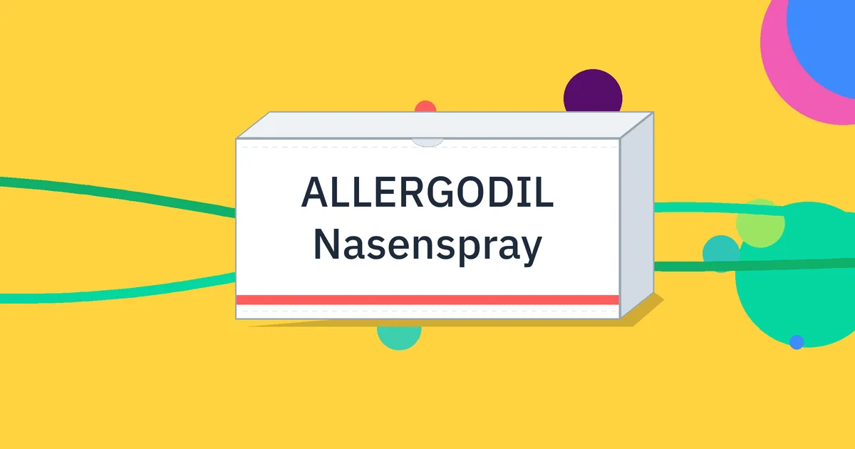 Symbolbild: Packung mit der Aufschrift ALLERGODIL Nasenspray (PZN 01610284) – Verfügbarkeit und Bezug in Apotheken in Frankfurt am Main
