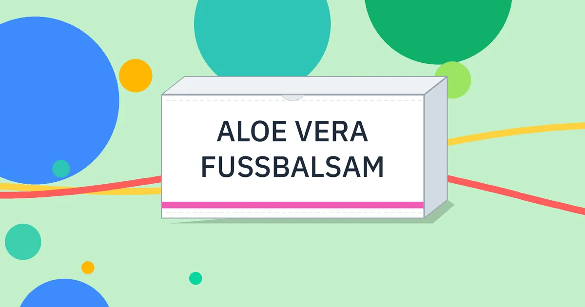 Symbolbild: Packung mit der Aufschrift ALOE VERA FUSSBALSAM (PZN 00792403) – Verfügbarkeit und Bezug in Apotheken in Frankfurt am Main