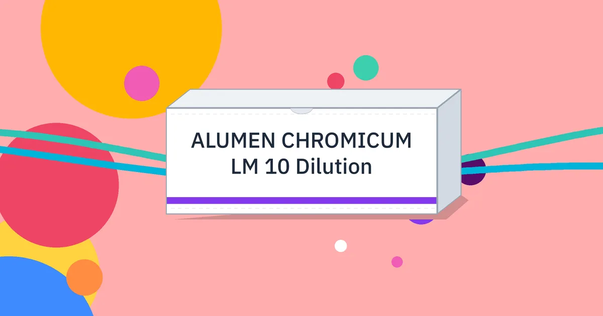 Symbolbild: Packung mit der Aufschrift ALUMEN CHROMICUM LM 10 Dilution (PZN 13315745) – Verfügbarkeit und Bezug in Apotheken in Frankfurt am Main