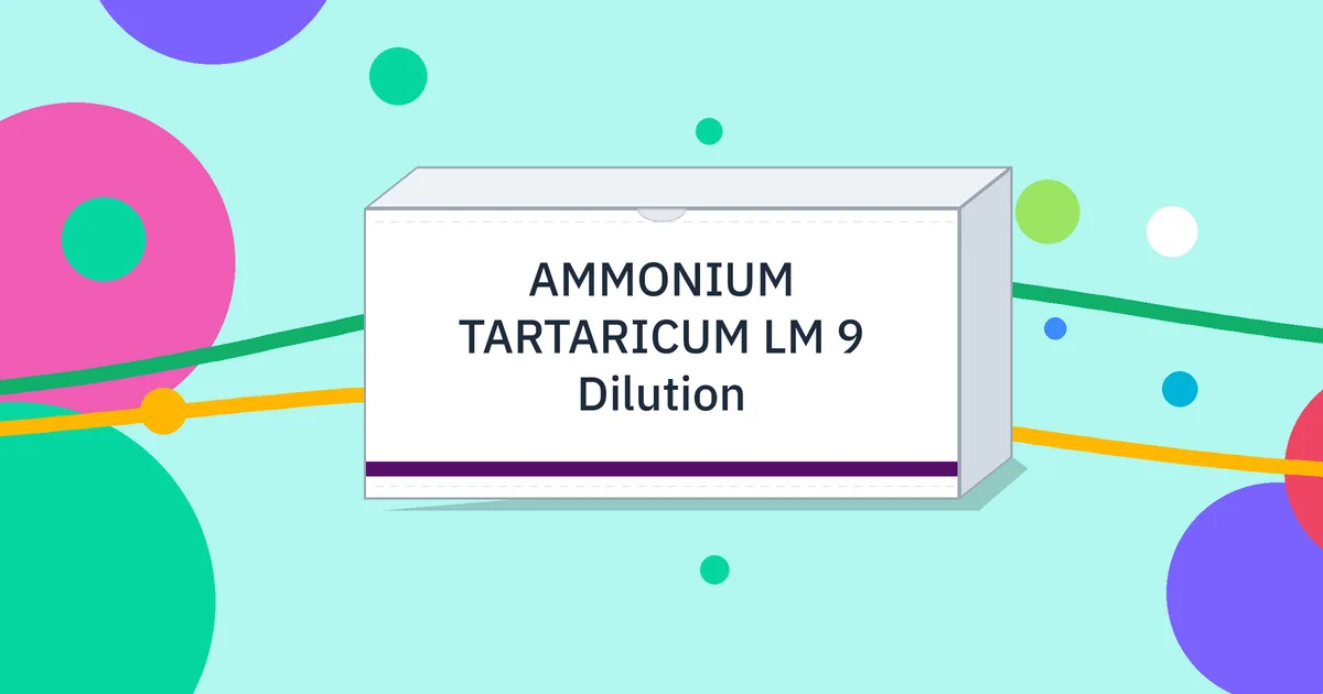 Symbolbild: Packung mit der Aufschrift AMMONIUM TARTARICUM LM 9 Dilution (PZN 12761477) – Verfügbarkeit und Bezug in Apotheken in Frankfurt am Main
