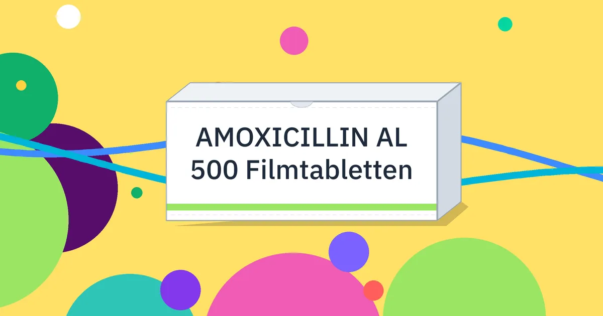 Symbolbild: Packung mit der Aufschrift AMOXICILLIN AL 500 Filmtabletten (PZN 04751476) – Verfügbarkeit und Bezug in Apotheken in Frankfurt am Main