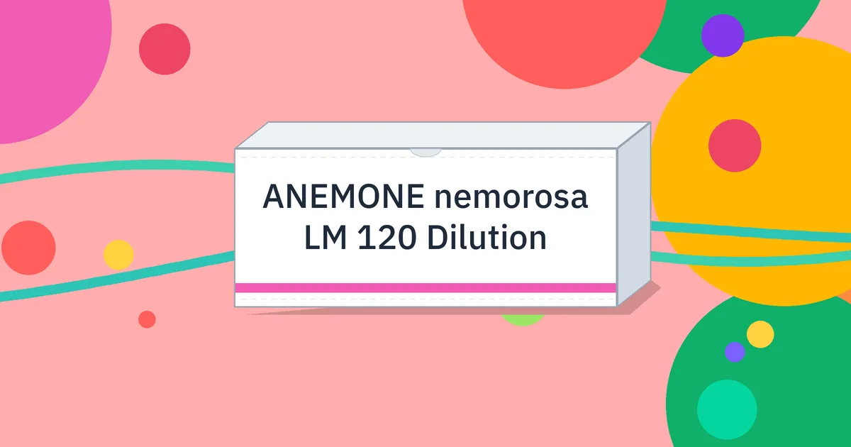 Symbolbild: Packung mit der Aufschrift ANEMONE nemorosa LM 120 Dilution (PZN 13366903) – Verfügbarkeit und Bezug in Apotheken in Frankfurt am Main