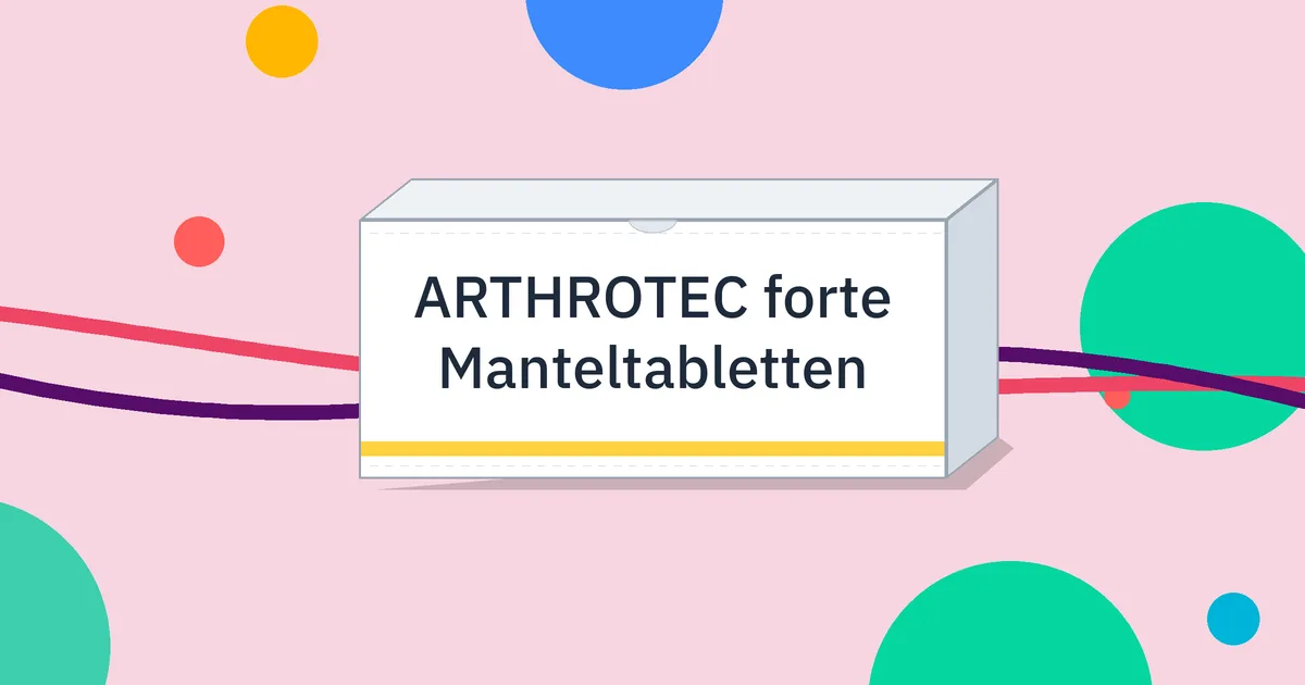 Symbolbild: Packung mit der Aufschrift ARTHROTEC forte Manteltabletten (PZN 14448862) – Verfügbarkeit und Bezug in Apotheken in Frankfurt am Main