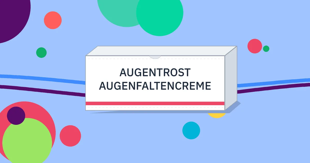 Symbolbild: Packung mit der Aufschrift AUGENTROST AUGENFALTENCREME (PZN 06337108) – Verfügbarkeit und Bezug in Apotheken in Frankfurt am Main
