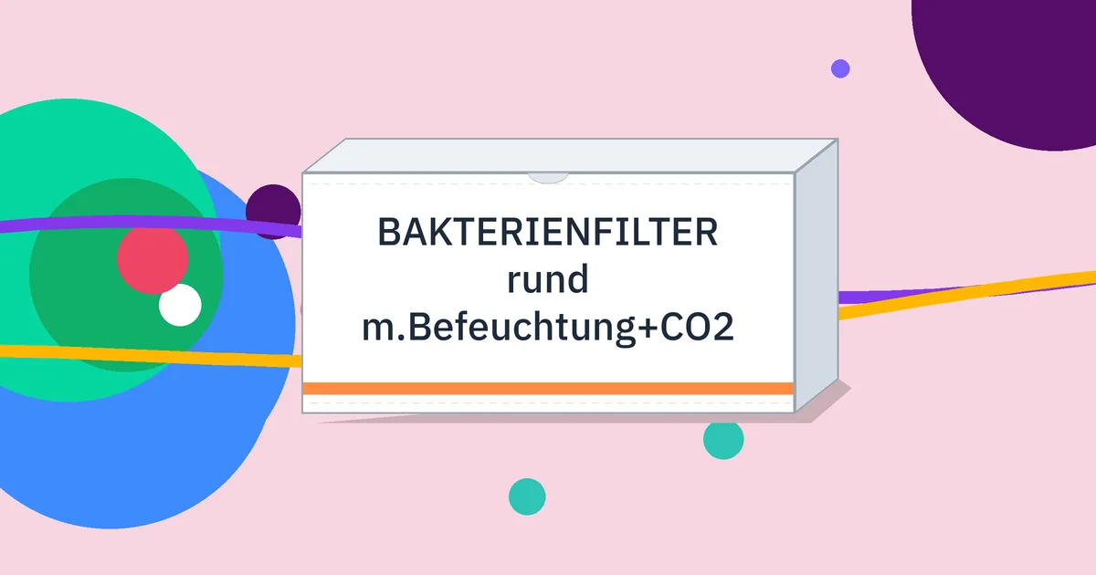 Symbolbild: Packung mit der Aufschrift BAKTERIENFILTER rund m.Befeuchtung+CO2 (PZN 06783747) – Verfügbarkeit und Bezug in Apotheken in Frankfurt am Main