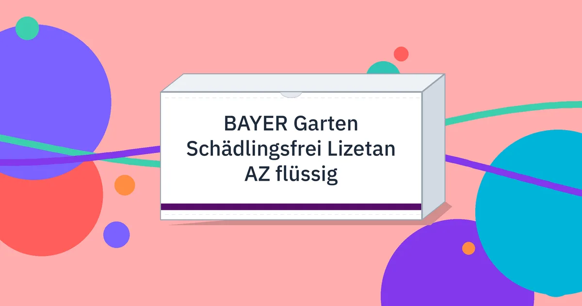 Symbolbild: Packung mit der Aufschrift BAYER Garten Schädlingsfrei Lizetan AZ flüssig (PZN 11359980) – Verfügbarkeit und Bezug in Apotheken in Frankfurt am Main