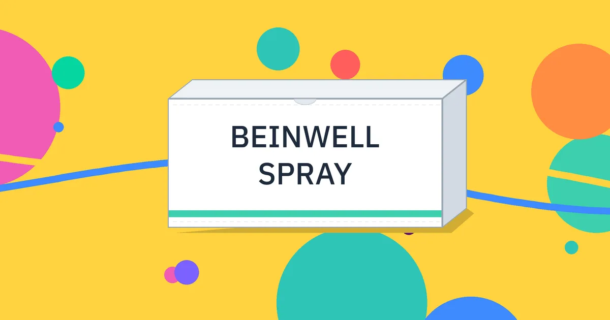 Symbolbild: Packung mit der Aufschrift BEINWELL SPRAY (PZN 11712086) – Verfügbarkeit und Bezug in Apotheken in Frankfurt am Main