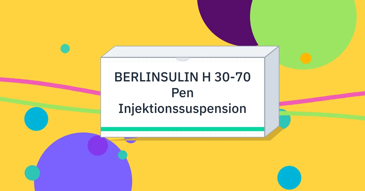 Symbolbild: Packung mit der Aufschrift BERLINSULIN H 30-70 Pen Injektionssuspension (PZN 07221313) – Verfügbarkeit und Bezug in Apotheken in Frankfurt am Main