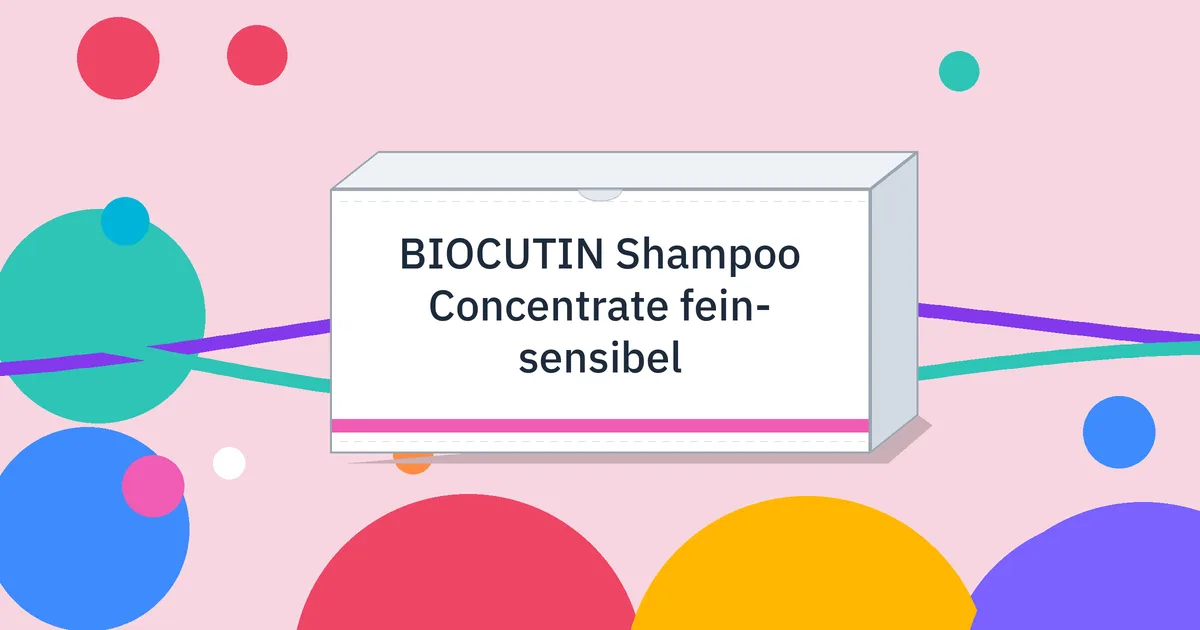 Symbolbild: Packung mit der Aufschrift BIOCUTIN Shampoo Concentrate fein-sensibel (PZN 10826882) – Verfügbarkeit und Bezug in Apotheken in Frankfurt am Main