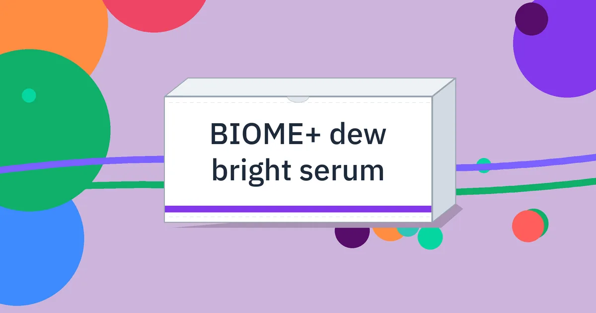 Symbolbild: Packung mit der Aufschrift BIOME+ dew bright serum (PZN 18886180) – Verfügbarkeit und Bezug in Apotheken in Frankfurt am Main