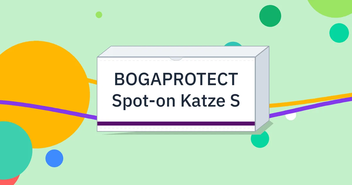 Symbolbild: Packung mit der Aufschrift BOGAPROTECT Spot-on Katze S (PZN 15416321) – Verfügbarkeit und Bezug in Apotheken in Frankfurt am Main