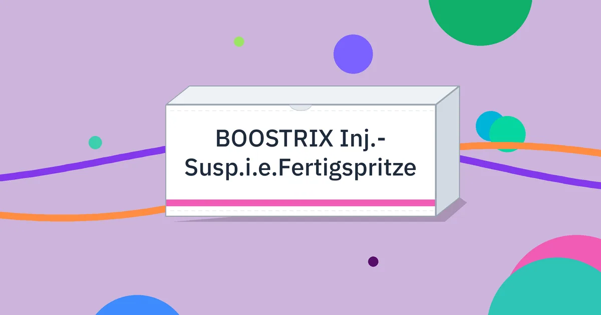Symbolbild: Packung mit der Aufschrift BOOSTRIX Inj.-Susp.i.e.Fertigspritze (PZN 18026945) – Verfügbarkeit und Bezug in Apotheken in Frankfurt am Main