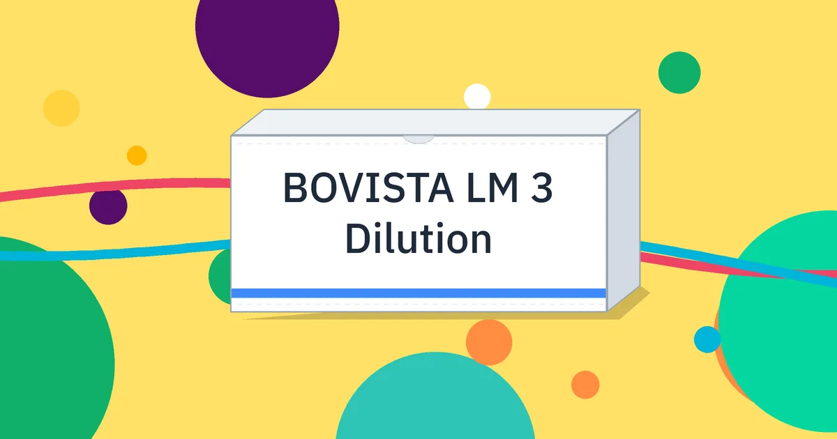 Symbolbild: Packung mit der Aufschrift BOVISTA LM 3 Dilution (PZN 13393745) – Verfügbarkeit und Bezug in Apotheken in Frankfurt am Main