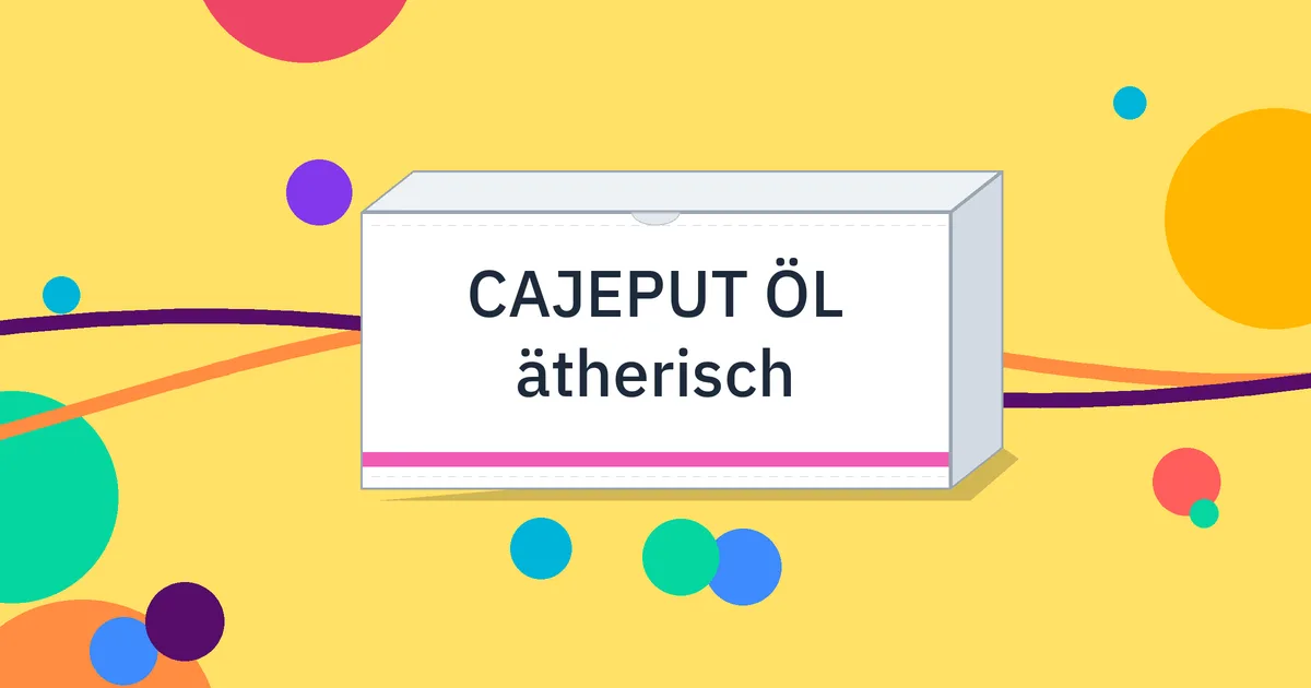 Symbolbild: Packung mit der Aufschrift CAJEPUT ÖL ätherisch (PZN 15407463) – Verfügbarkeit und Bezug in Apotheken in Frankfurt am Main