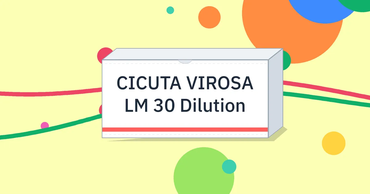 Symbolbild: Packung mit der Aufschrift CICUTA VIROSA LM 30 Dilution (PZN 12818898) – Verfügbarkeit und Bezug in Apotheken in Frankfurt am Main