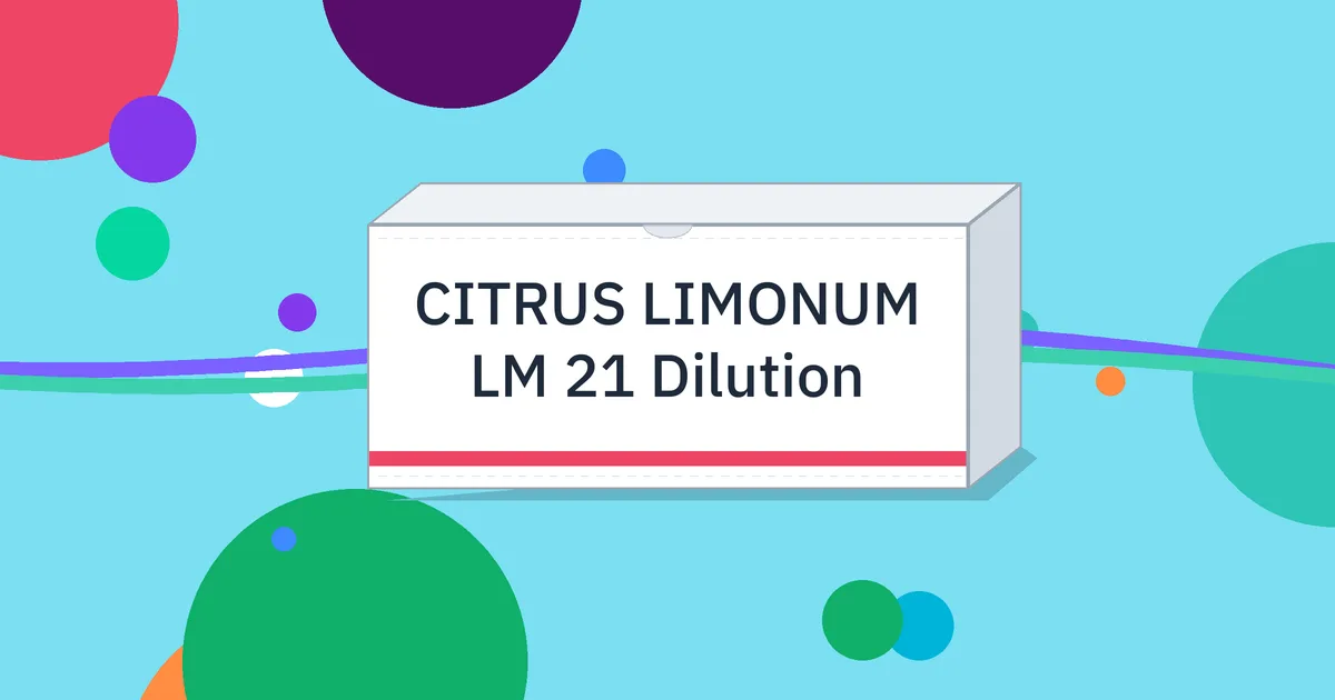 Symbolbild: Packung mit der Aufschrift CITRUS LIMONUM LM 21 Dilution (PZN 13447004) – Verfügbarkeit und Bezug in Apotheken in Frankfurt am Main
