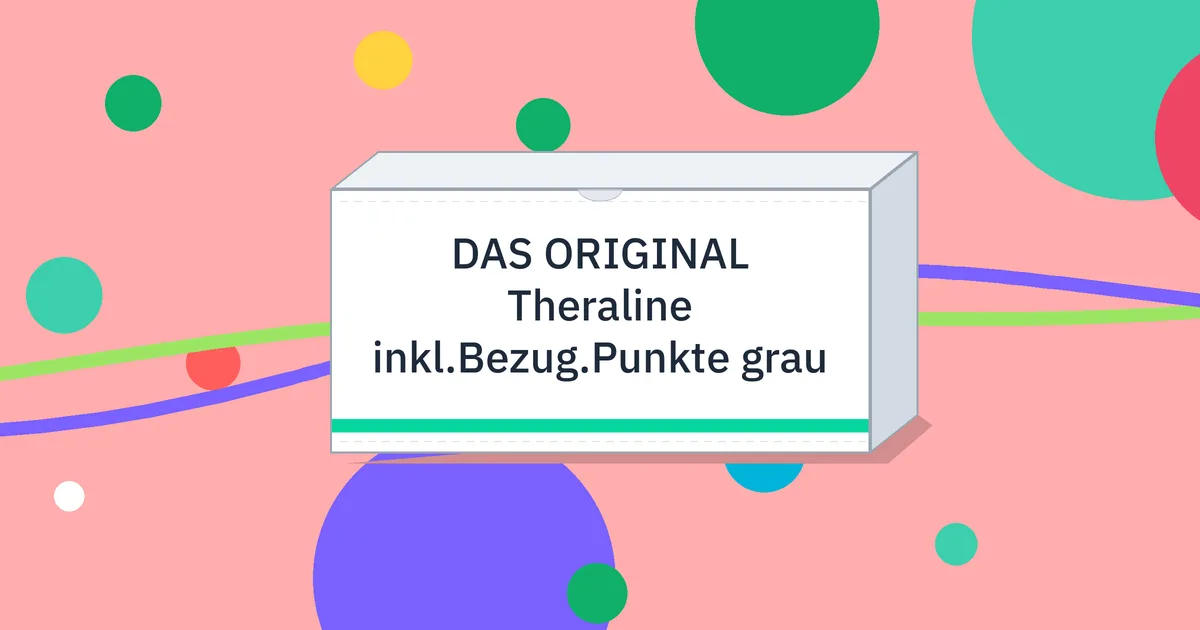 Symbolbild: Packung mit der Aufschrift DAS ORIGINAL Theraline inkl.Bezug.Punkte grau (PZN 12338833) – Verfügbarkeit und Bezug in Apotheken in Frankfurt am Main
