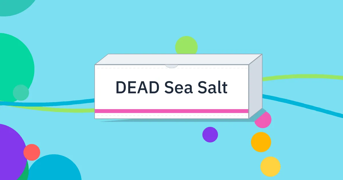 Symbolbild: Packung mit der Aufschrift DEAD Sea Salt (PZN 03663014) – Verfügbarkeit und Bezug in Apotheken in Frankfurt am Main