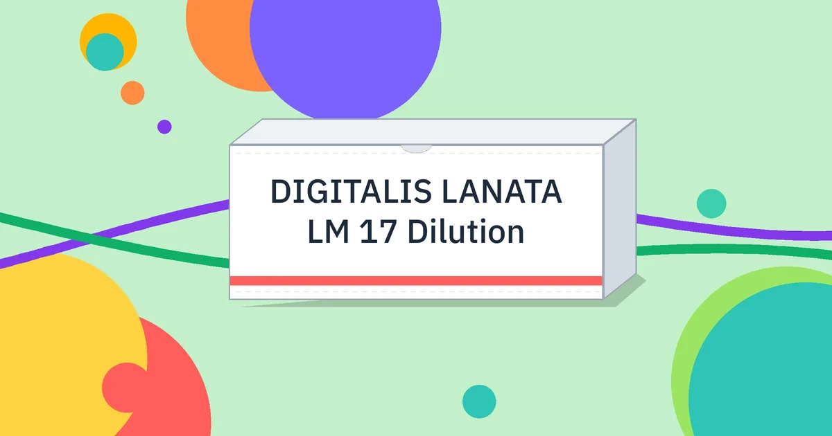 Symbolbild: Packung mit der Aufschrift DIGITALIS LANATA LM 17 Dilution (PZN 12841822) – Verfügbarkeit und Bezug in Apotheken in Frankfurt am Main