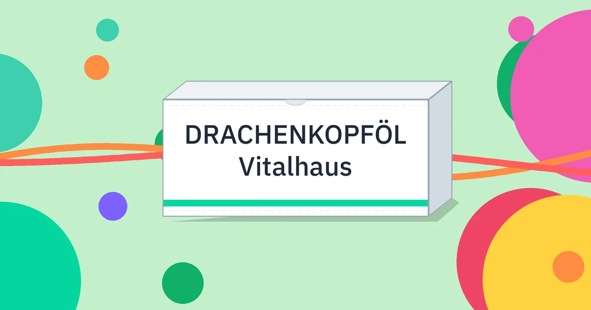 Symbolbild: Packung mit der Aufschrift DRACHENKOPFÖL Vitalhaus (PZN 13651845) – Verfügbarkeit und Bezug in Apotheken in Frankfurt am Main