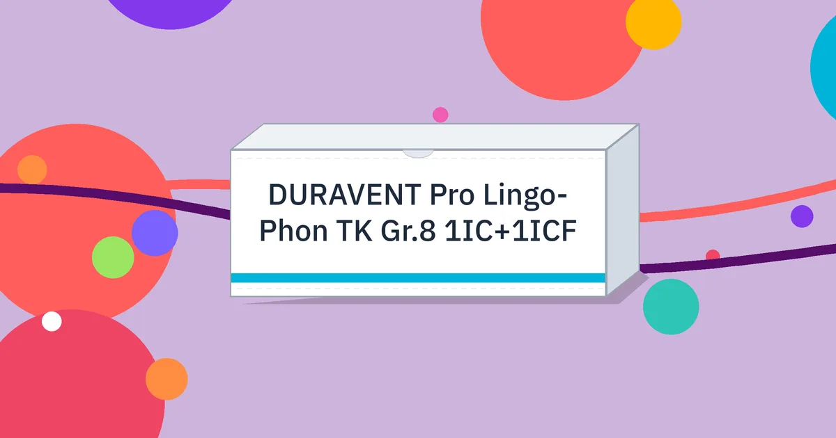 Symbolbild: Packung mit der Aufschrift DURAVENT Pro Lingo-Phon TK Gr.8 1IC+1ICF (PZN 19246229) – Verfügbarkeit und Bezug in Apotheken in Frankfurt am Main