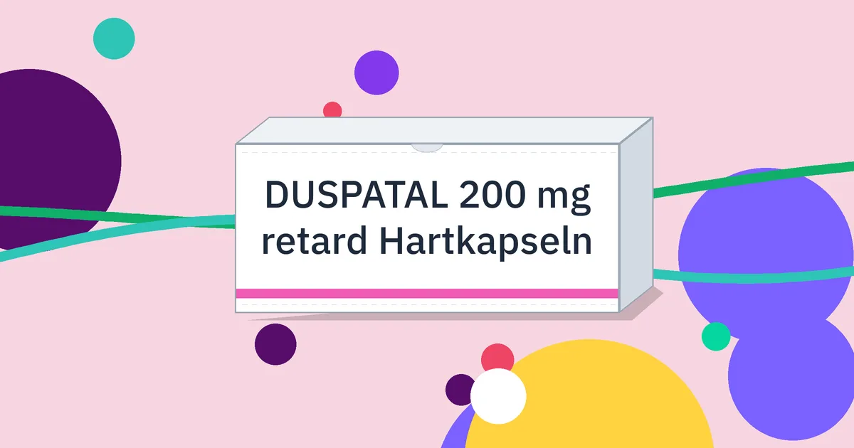 Symbolbild: Packung mit der Aufschrift DUSPATAL 200 mg retard Hartkapseln (PZN 16811108) – Verfügbarkeit und Bezug in Apotheken in Frankfurt am Main
