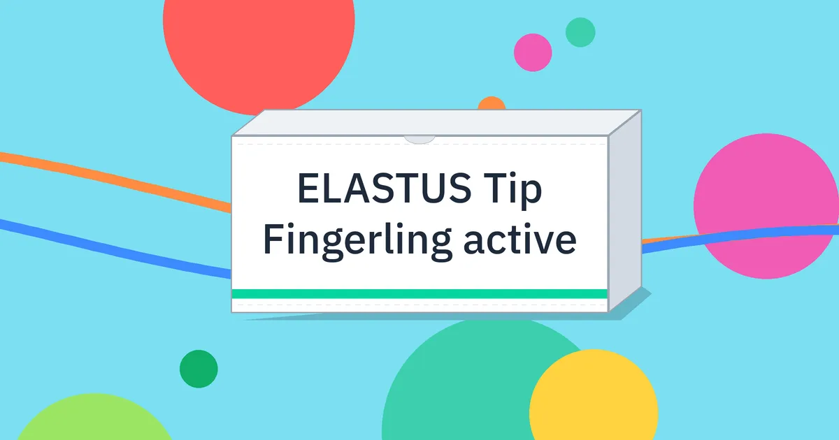 Symbolbild: Packung mit der Aufschrift ELASTUS Tip Fingerling active (PZN 01312813) – Verfügbarkeit und Bezug in Apotheken in Frankfurt am Main