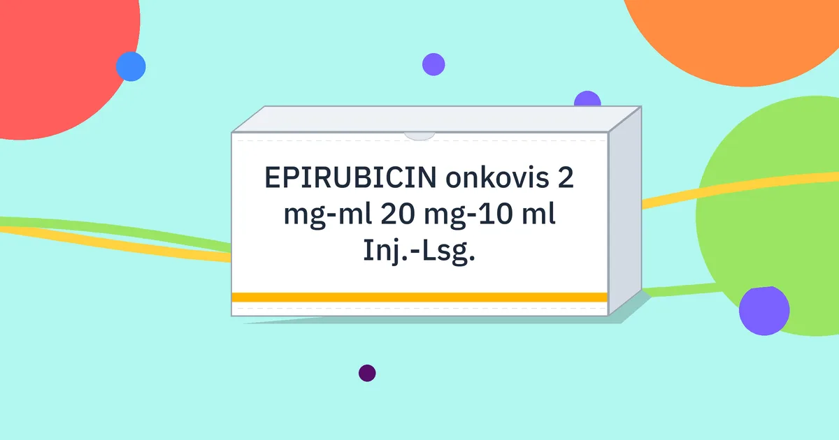 Symbolbild: Packung mit der Aufschrift EPIRUBICIN onkovis 2 mg-ml 20 mg-10 ml Inj.-Lsg. (PZN 06847878) – Verfügbarkeit und Bezug in Apotheken in Frankfurt am Main